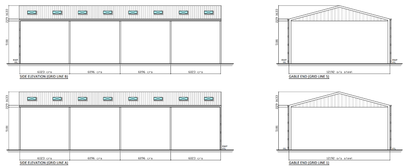 80' x 40' Dutch Barn - Robinsons Group Steel Construction